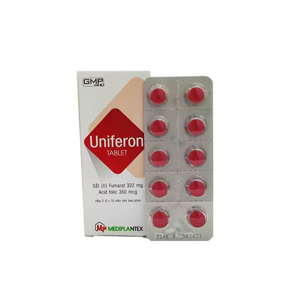 UNIFERON TABLET - Bổ sung sắt và acid folic cho phụ nữ trước và trong ...